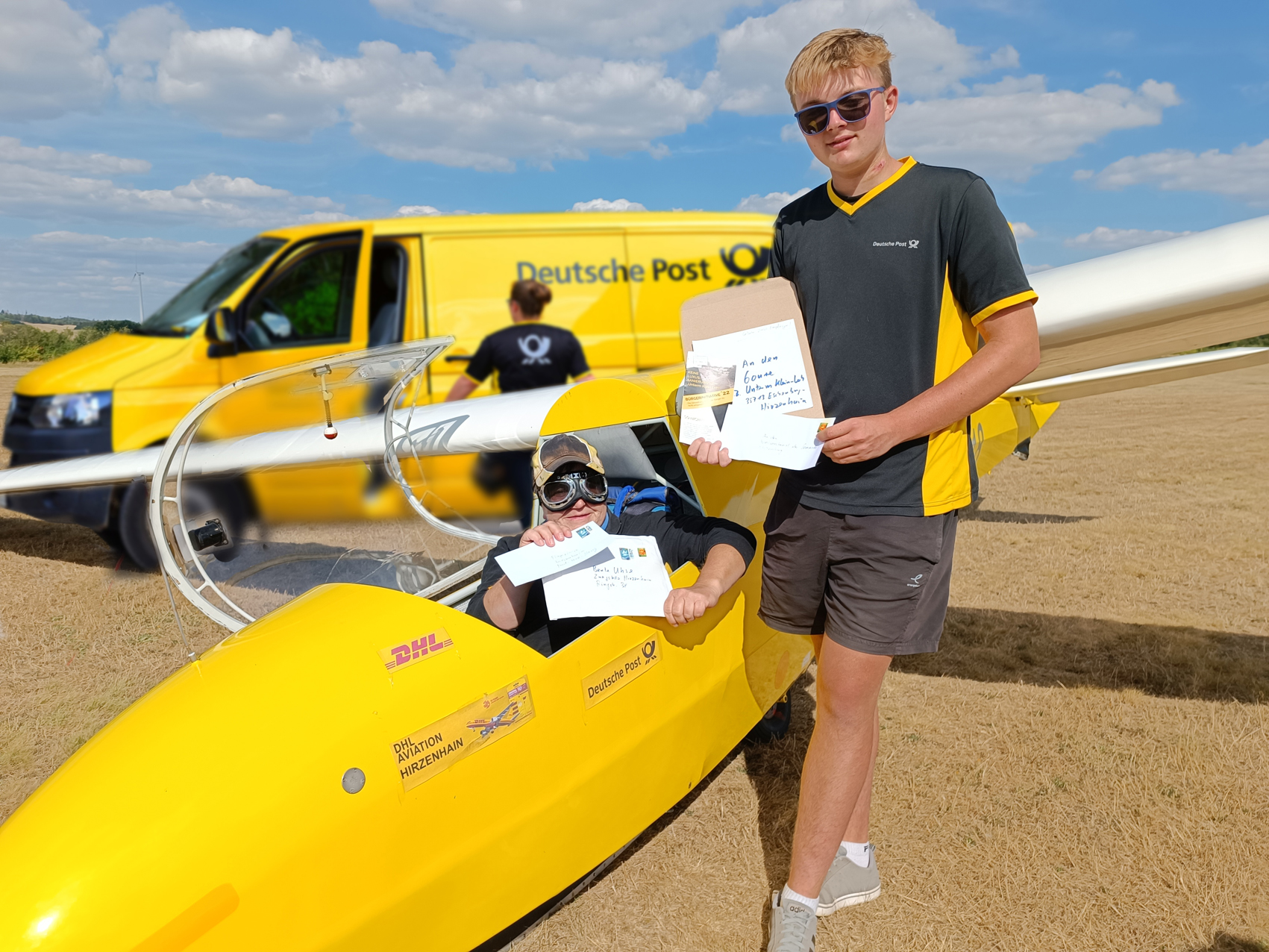 Luftpost: DHL-Aviation HiHai geht an den Start Piloten helfen den ...